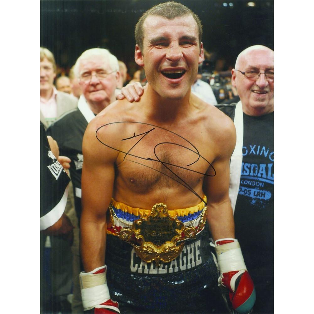 Joe Calzaghe - Autograph - Signed Colour Photograph