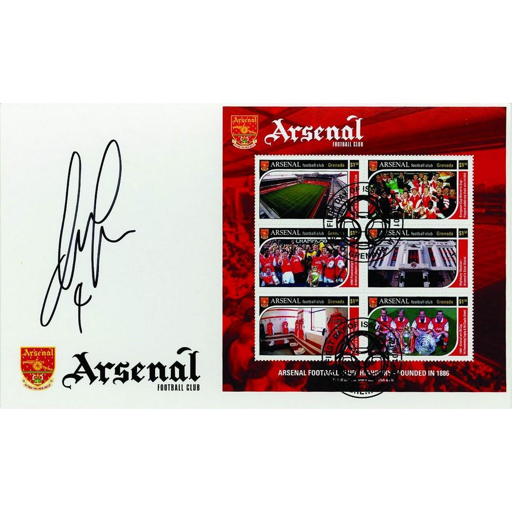 Patrick Vieira Signed Arsenal FC Stamp Sheet - Grenada