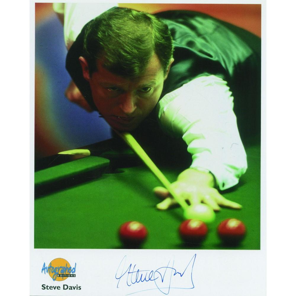 Steve Davis Autograph Signed Colour Photograph