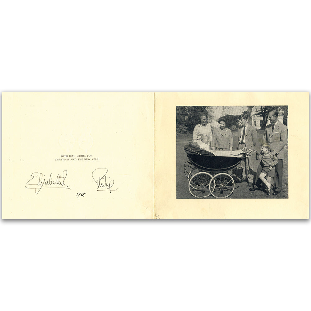 Queen Elizabeth II & Prince Philip (1965 card)