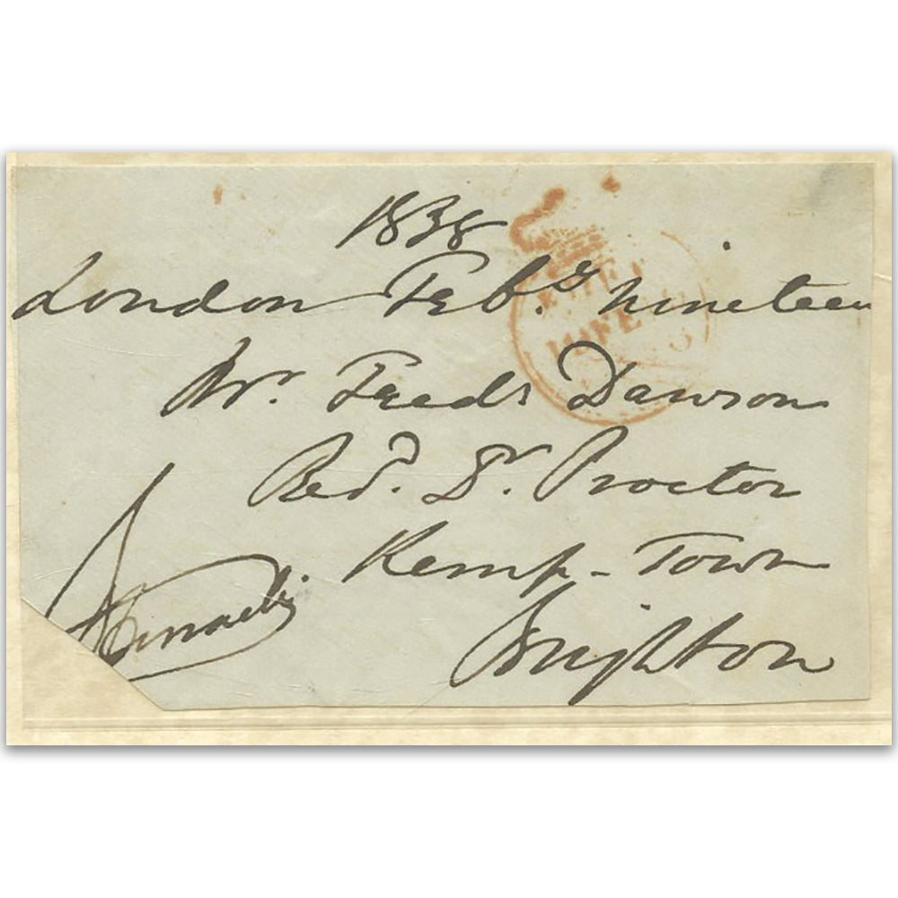 Benjamin Disraeli Signature. Supplied with a Certificate of Authentici