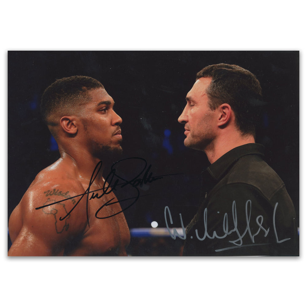 Anthony Joshua & Wladimir Klitschko Autograph