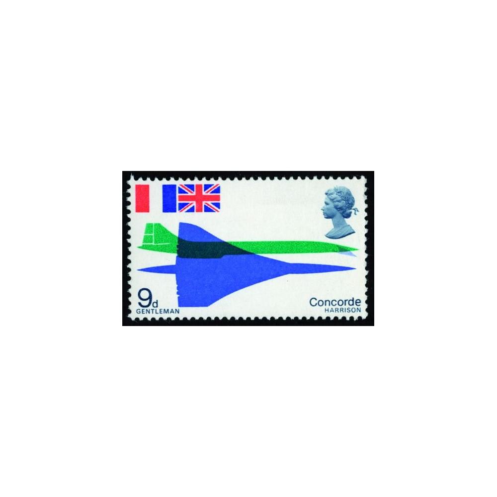 GB 1969 9d Concorde, phosphor omitted. Fine u/m, difficult stamp. SG 7